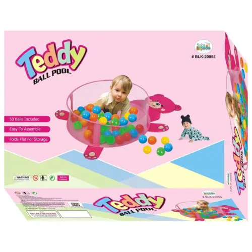 Balak Creations Teddy Ball Pool 50 Balls BLK 20055 - Where Every Smile ...